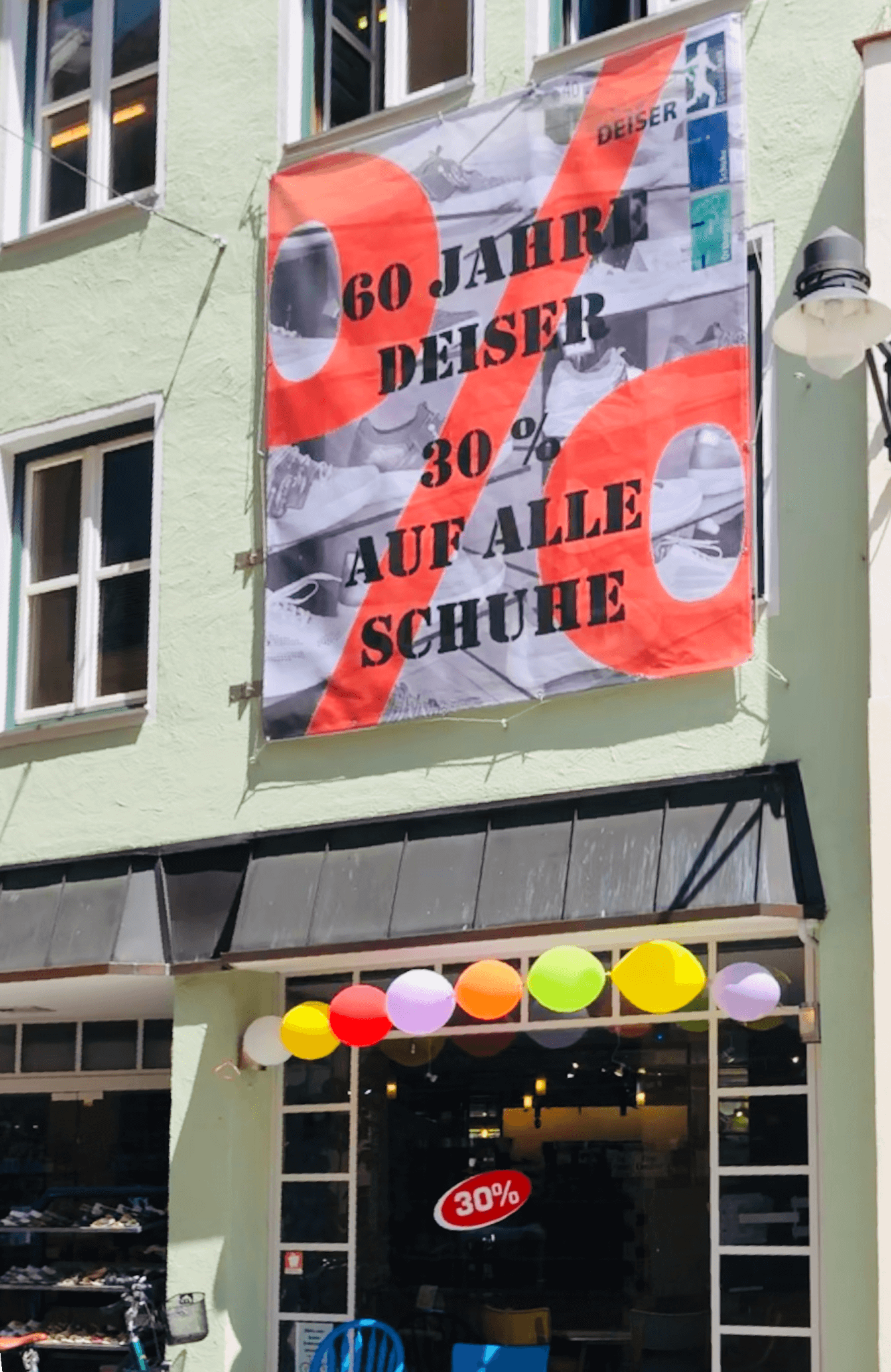 60 Jahre DEISER - 30 Prozent auf alle Schuhe - Deiser